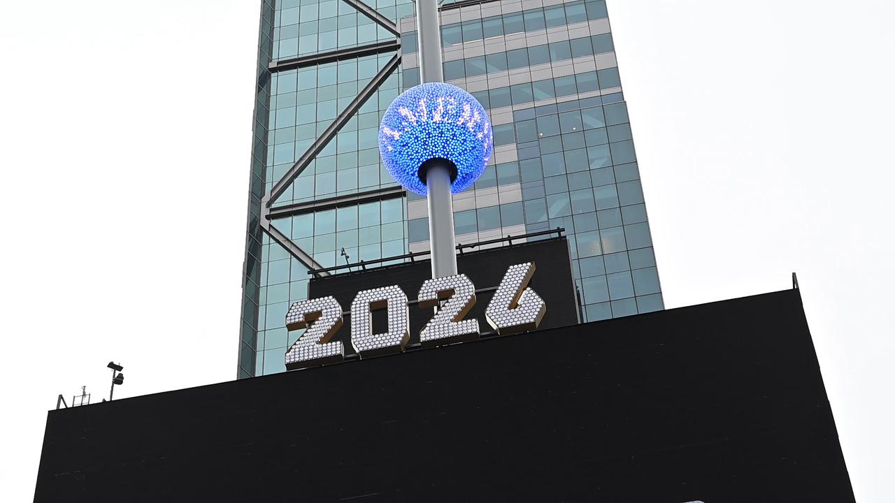 NY: 2026 New Year's numerals installed atop One Times Square - 66410416