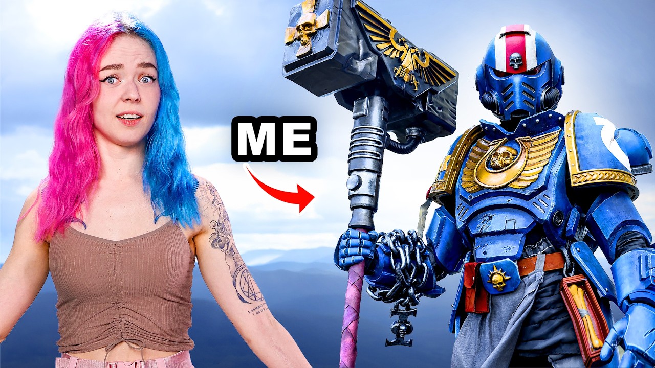 I turned into a real-life Warhammer Space Marine!