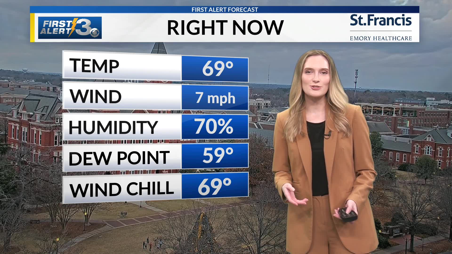 Friday PM Columbus, GA weather (12/26/25) - Kaylee Barbee