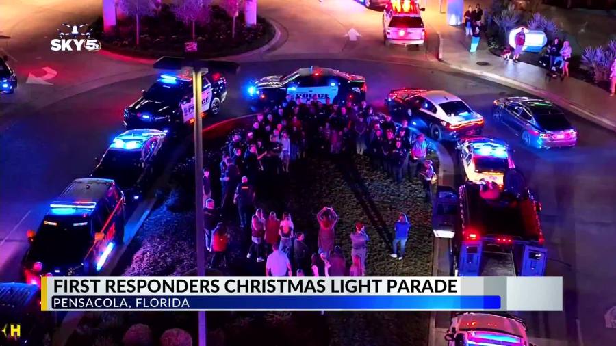 Pensacola first responders 'light up' Studer Family Children's Hospital ...