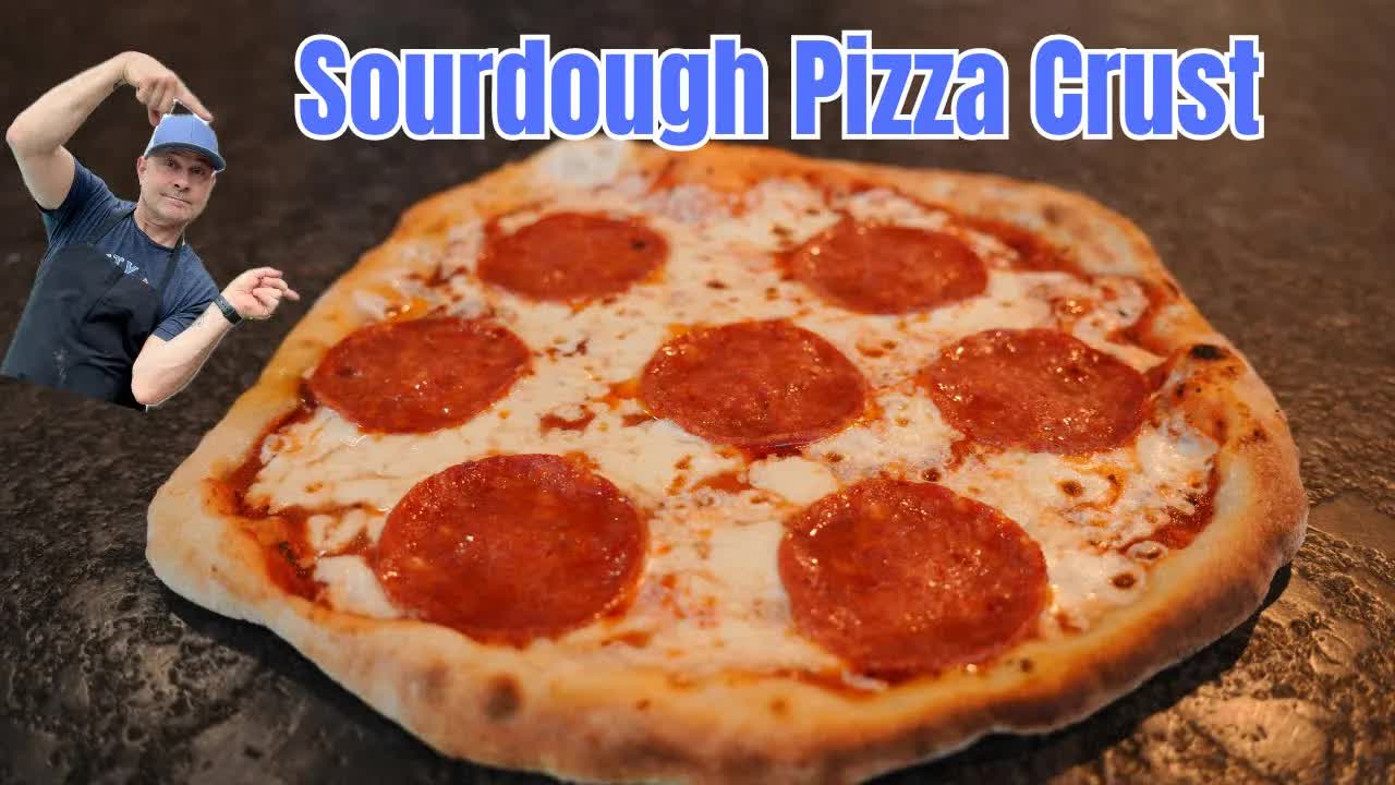 How to make sourdough pizza + pepperoni pizza