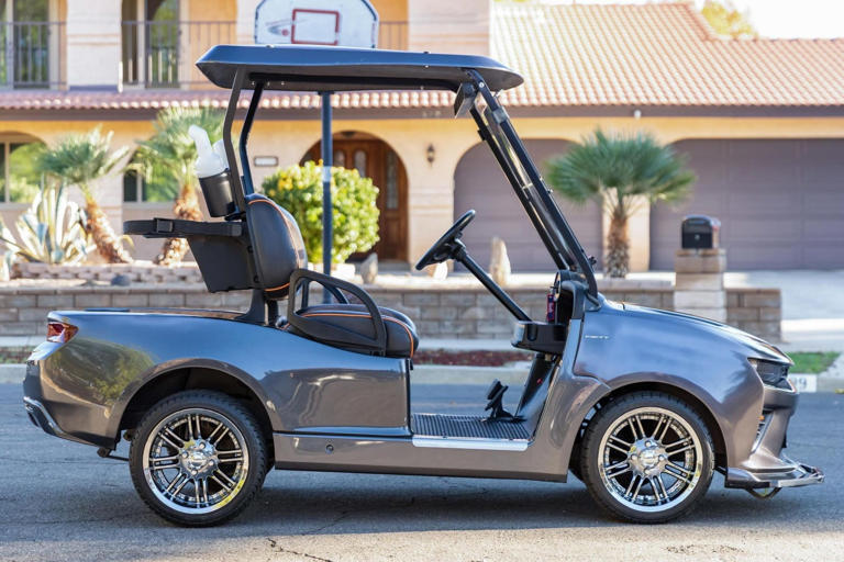 Chevrolet Camaro-inspired golf cart sells online after no-reserve auction