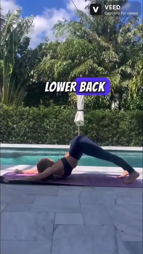 How to relieve lower back pain. One pose/ 2 modifications ☝️#backpain