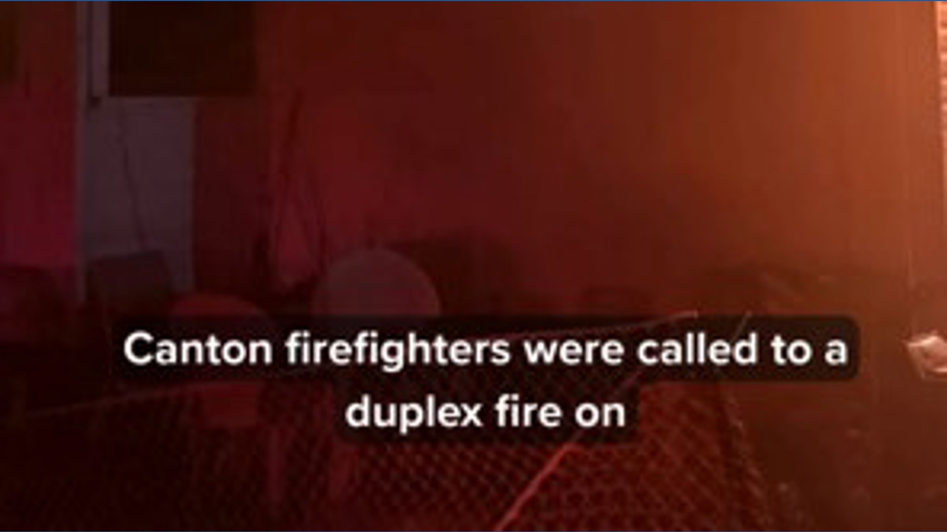 Canton duplex fire displaces residents, injures firefighter; 2 dogs rescued