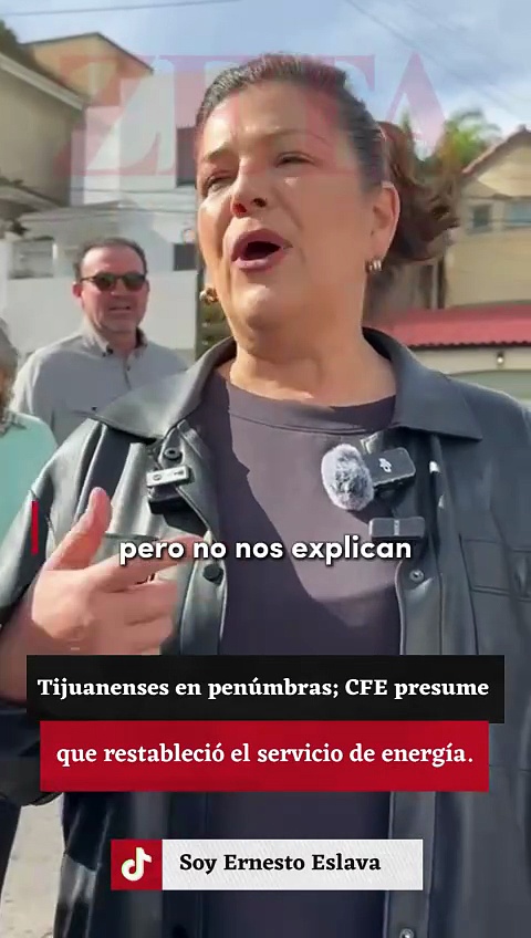 CFE presume que restableció servicio en Tijuana