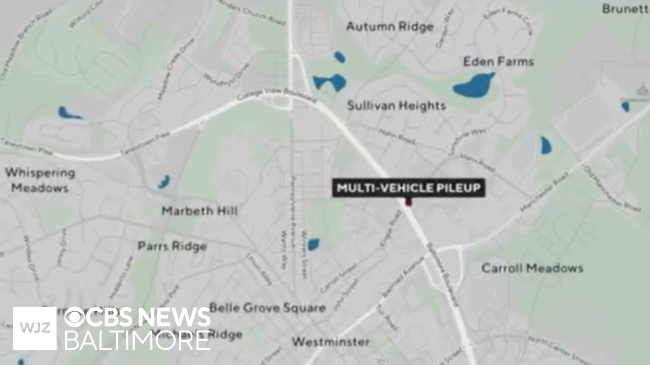 Wintry weather creates treacherous road conditions across Maryland