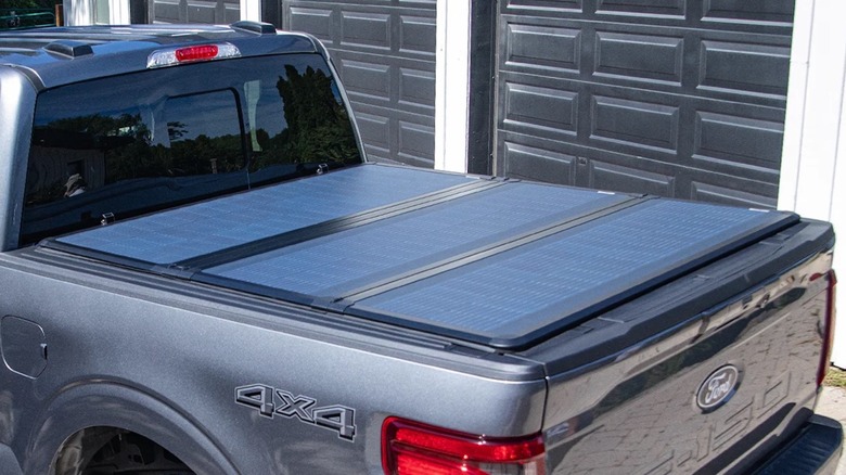 This solar tonneau cover is a neat idea, but how useful is it?