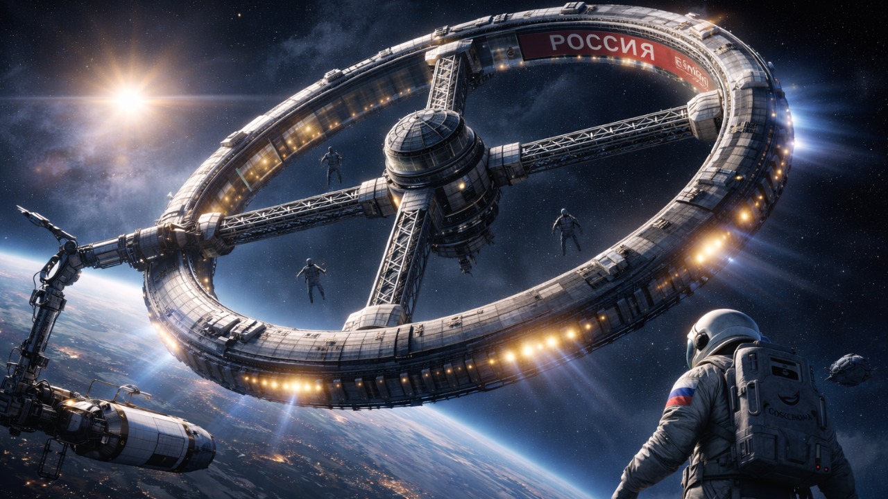 Russia reveals spinning space station that creates artificial gravity