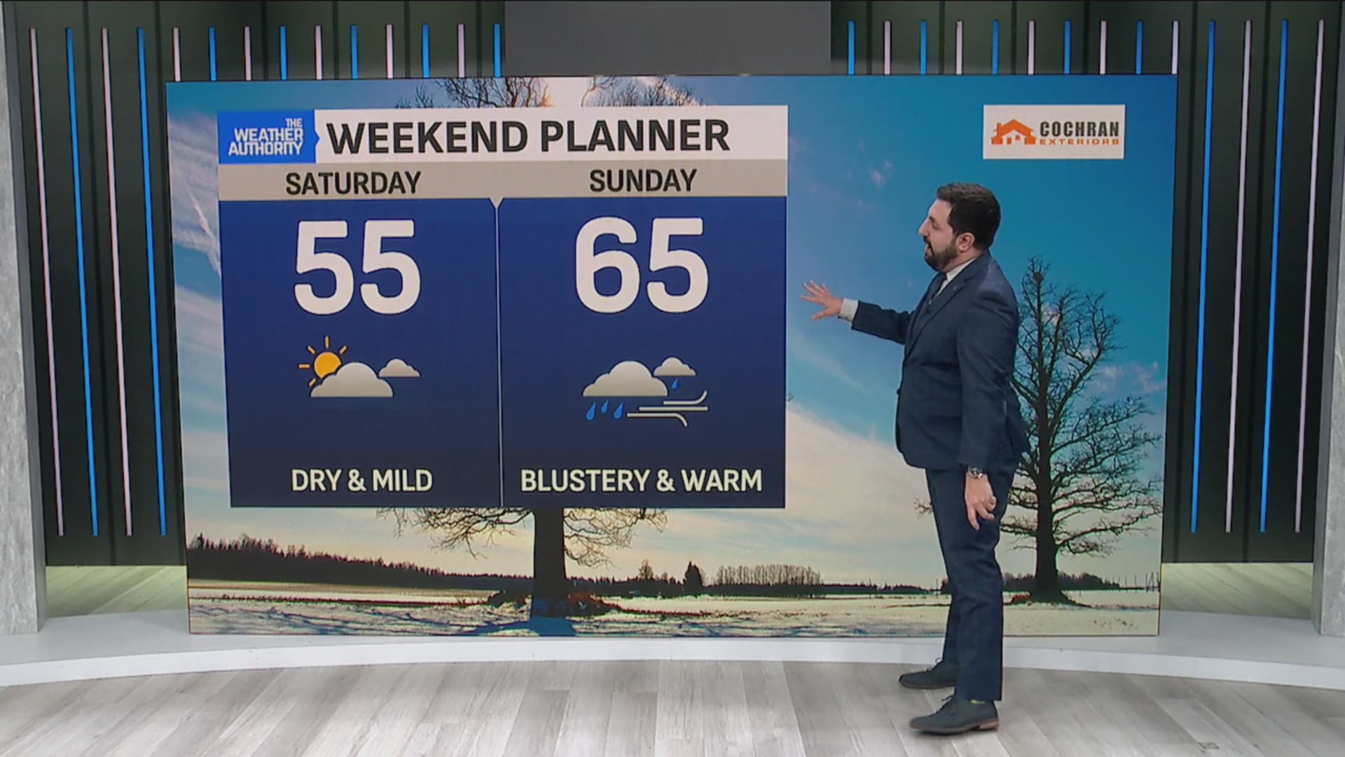 Ethan Rosuck gives his forecast for a mild weekend, New Year's festivities
