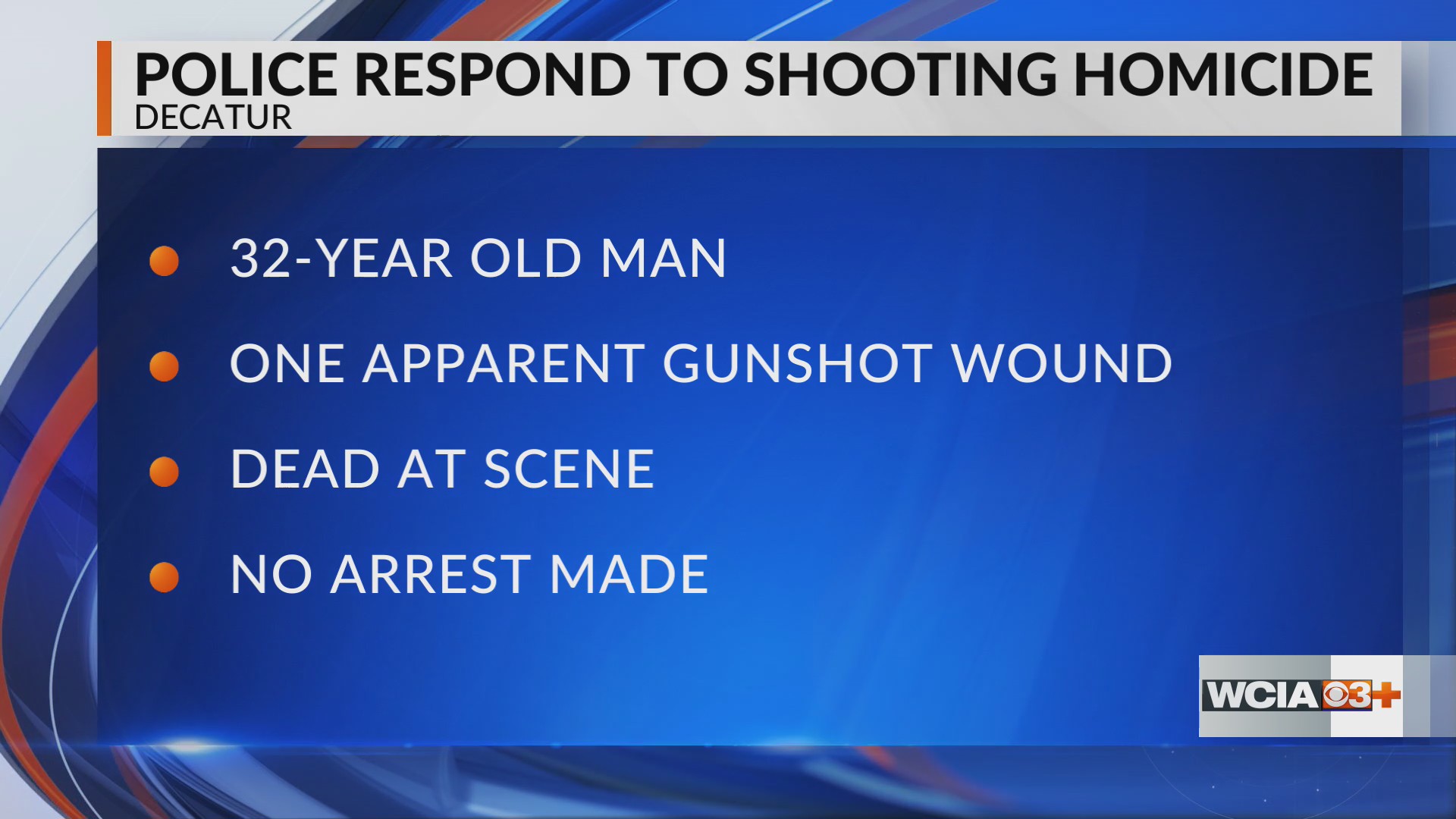 Man killed in Decatur Christmas Day shooting