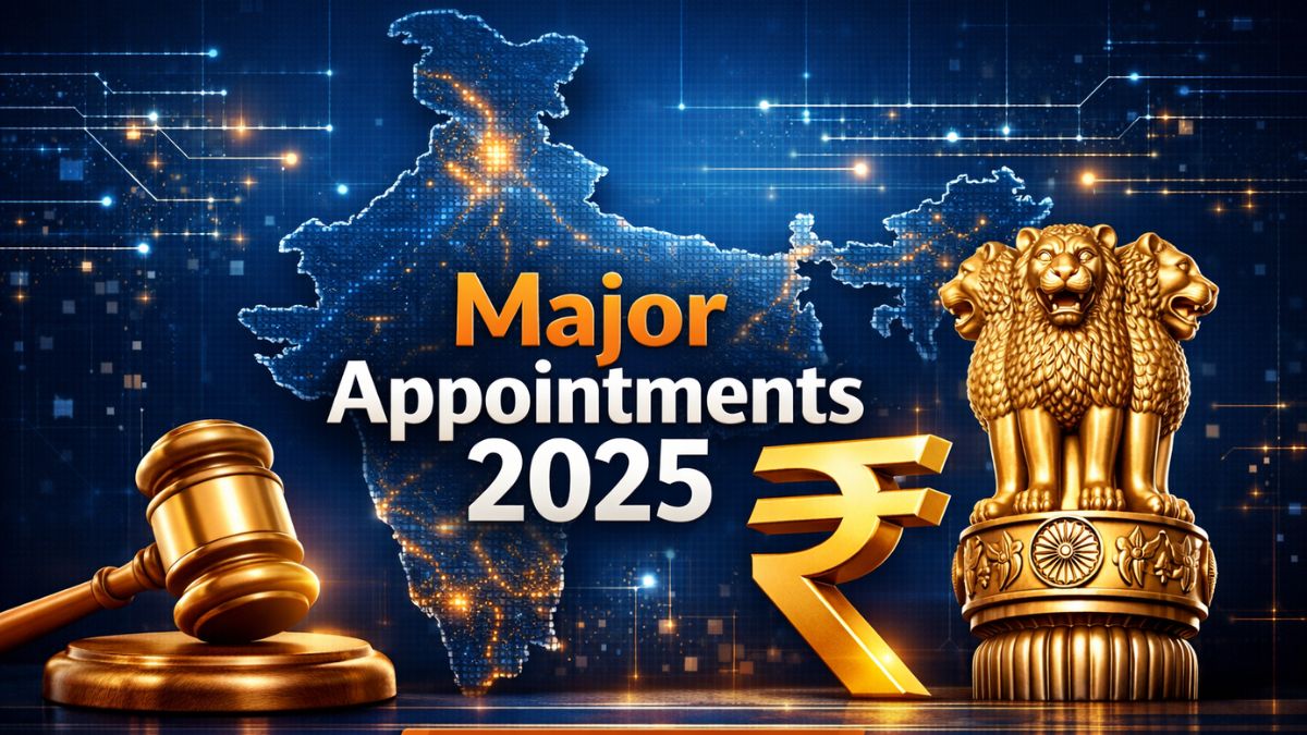 Year ender 2025: List of major and key appointments in India (download PDF)