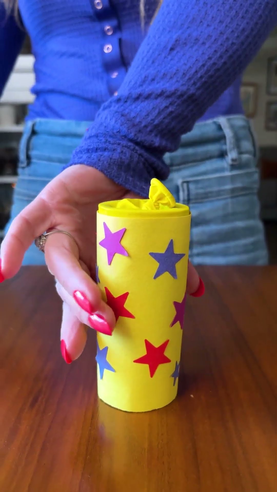 Homemade party popper! 🎉 #papercraft #crafting #celebration #newyear