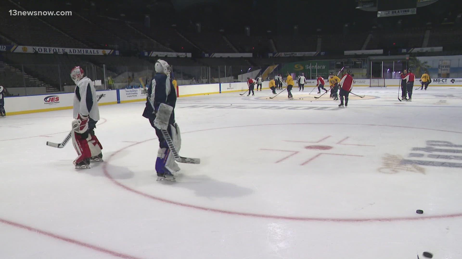 Norfolk Admirals game postponed as ECHL players go on strike