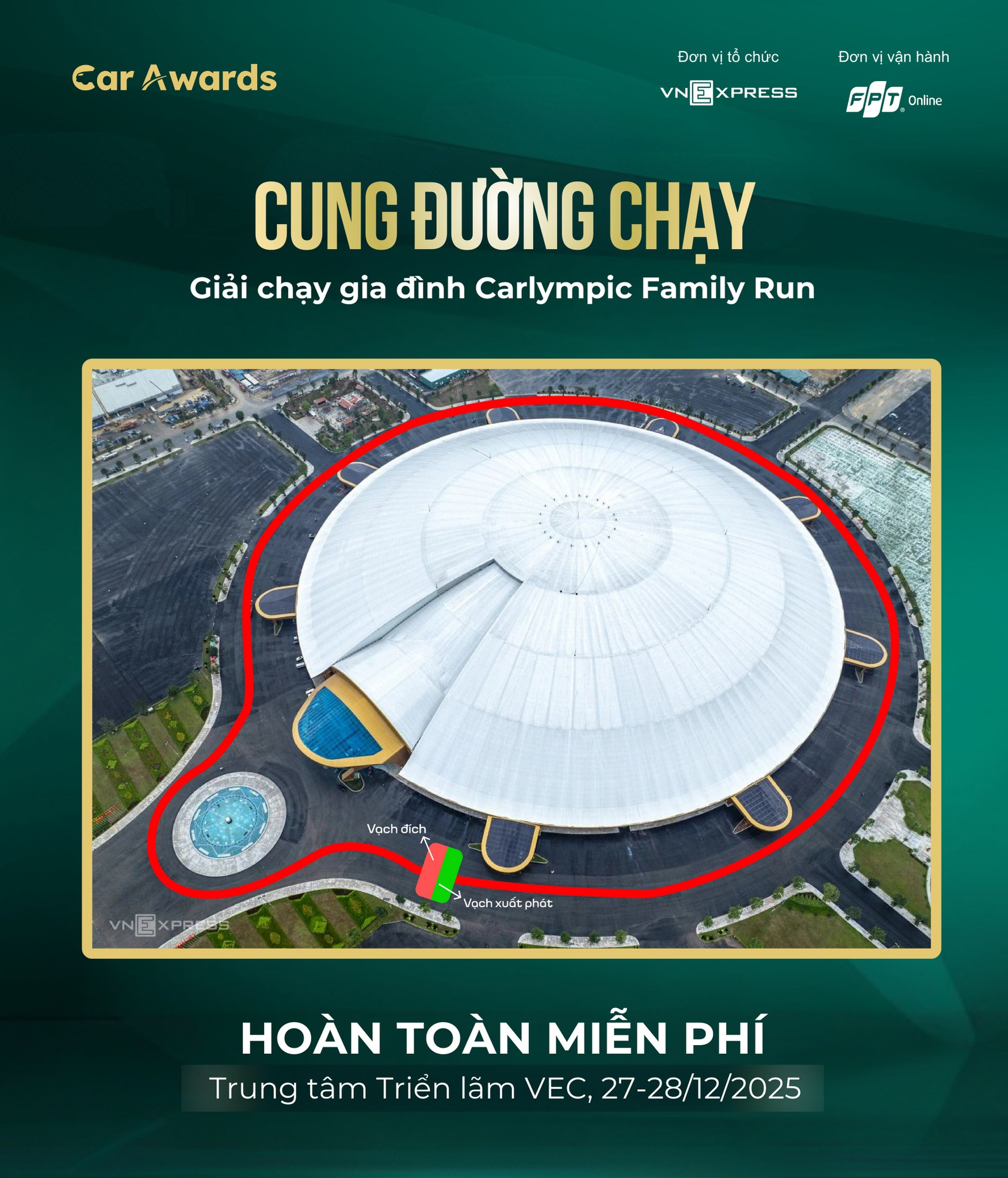 Ngày mai diễn ra giải chạy Carlympic Family Run 2025