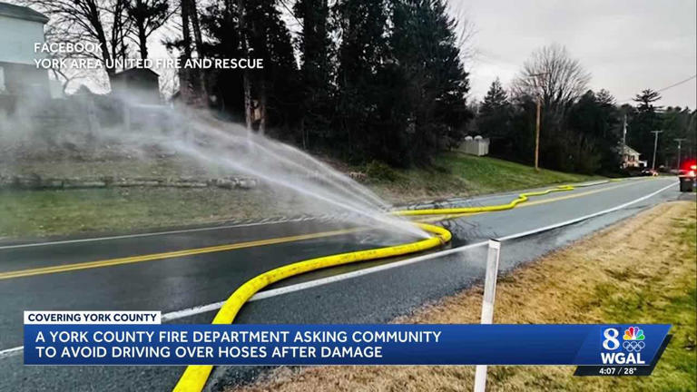 Fire company's hose run over twice in the same week