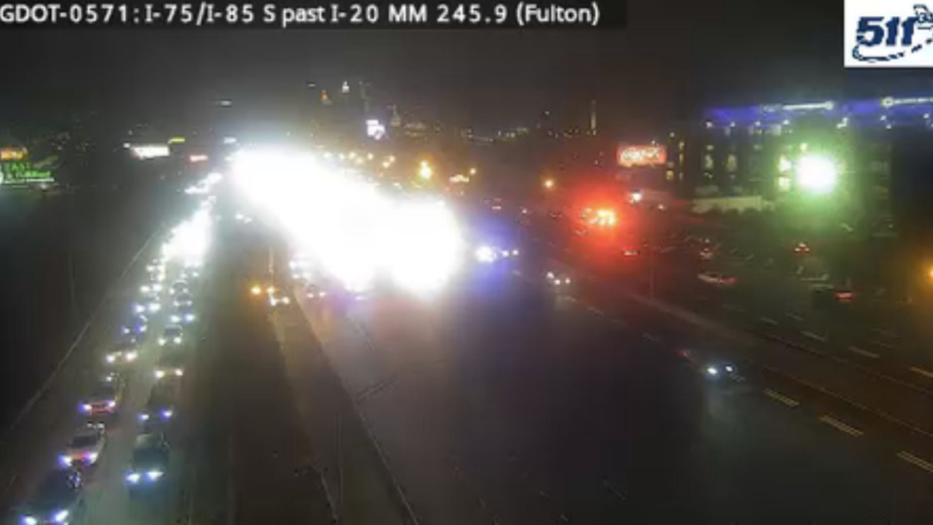 Pedestrian killed after being struck by car on Downtown Connector