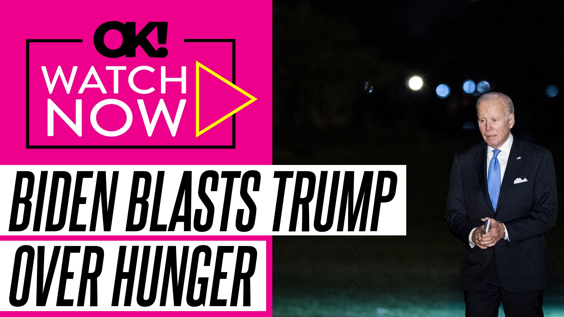 Joe Biden slams Donald Trump: 'Deliberately making hunger worse' for ...