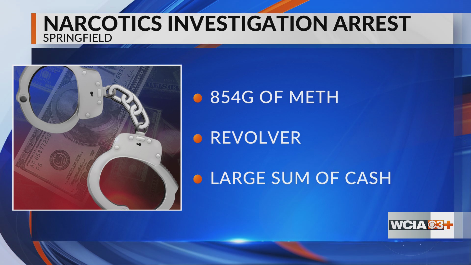 Springfield woman arrested after police find over 800 grams of meth