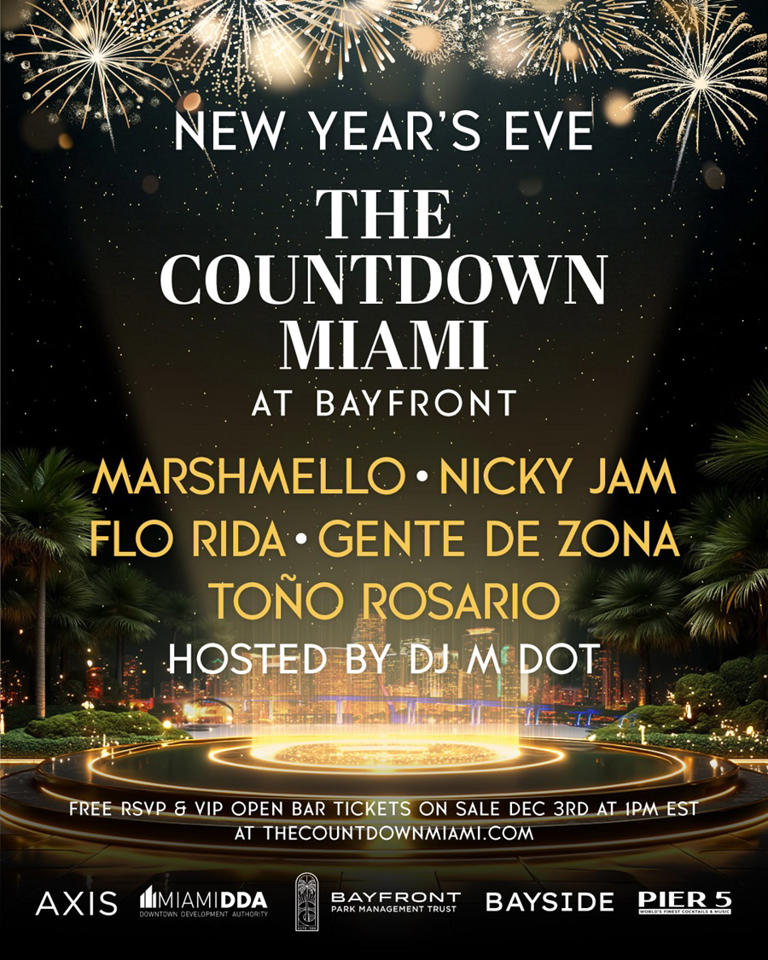 Bayfront Park Management Trust presenta The Countdown Miami at Bayfront ...