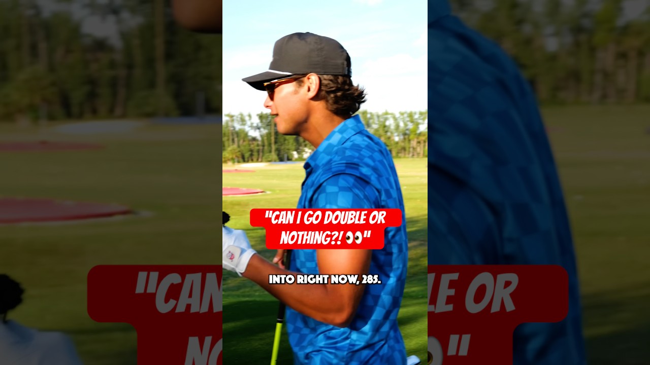 I challenged Big John to drive 280 yards! ⛳️