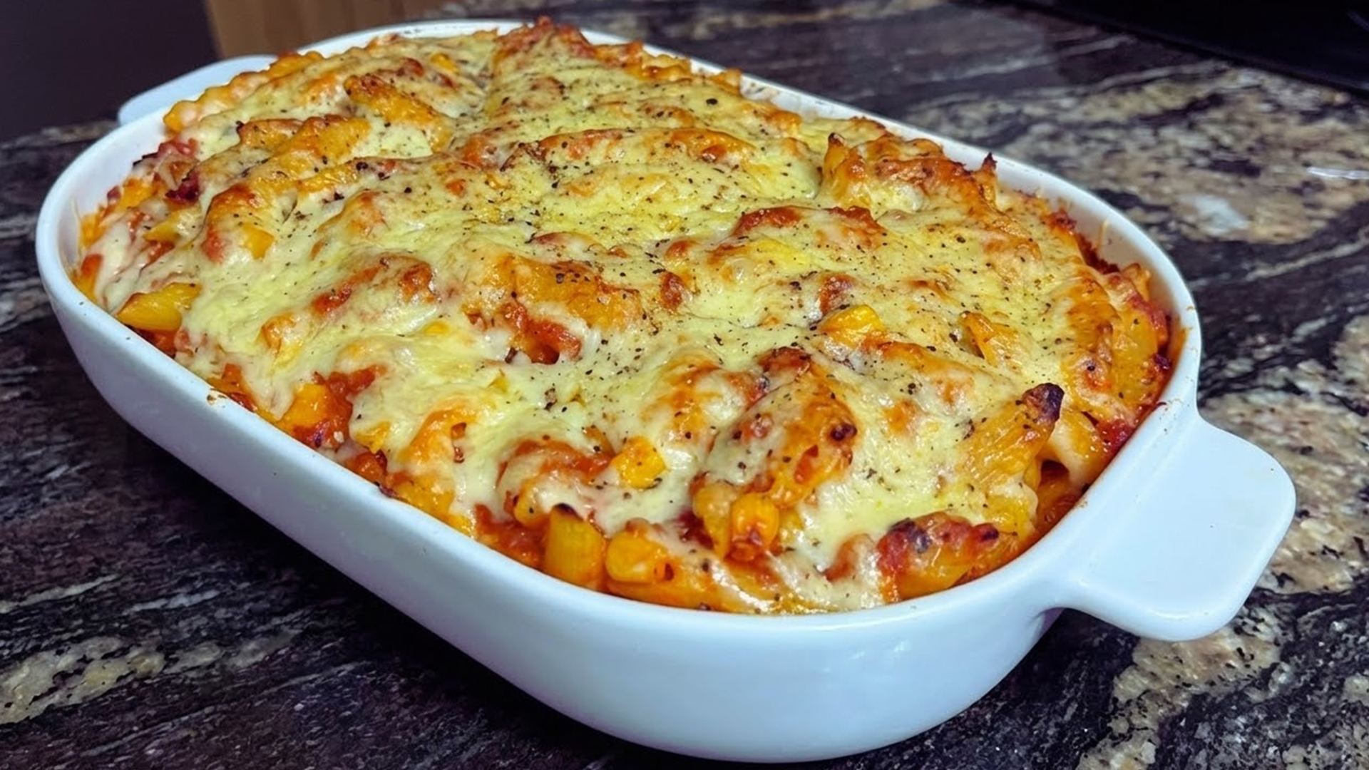 Tuna pasta bake as family Christmas dinner