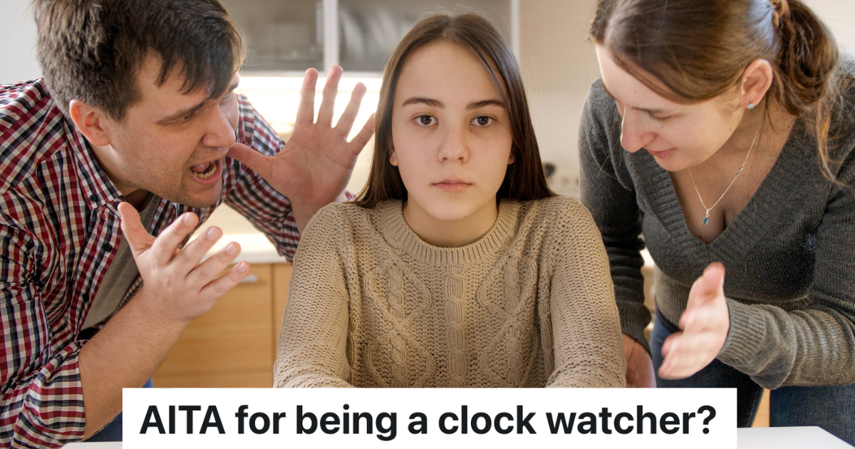 Teenage girl doesn’t like to work overtime, but her parents think she’s ...