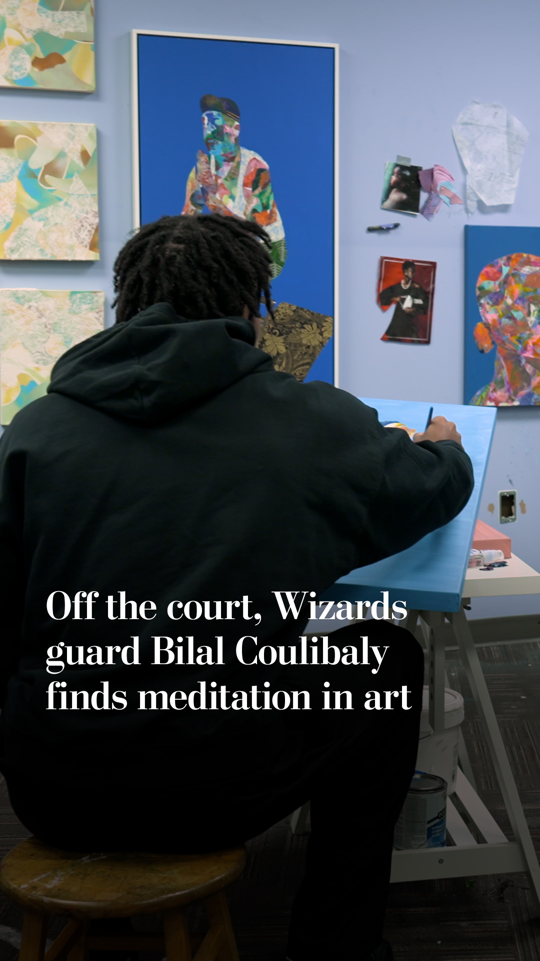 Wizards guard Bilal Coulibaly finds meditation in art