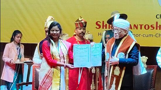 Jharkhand governor awards degrees at BBMKU convocation amid MLAs’ walk out
