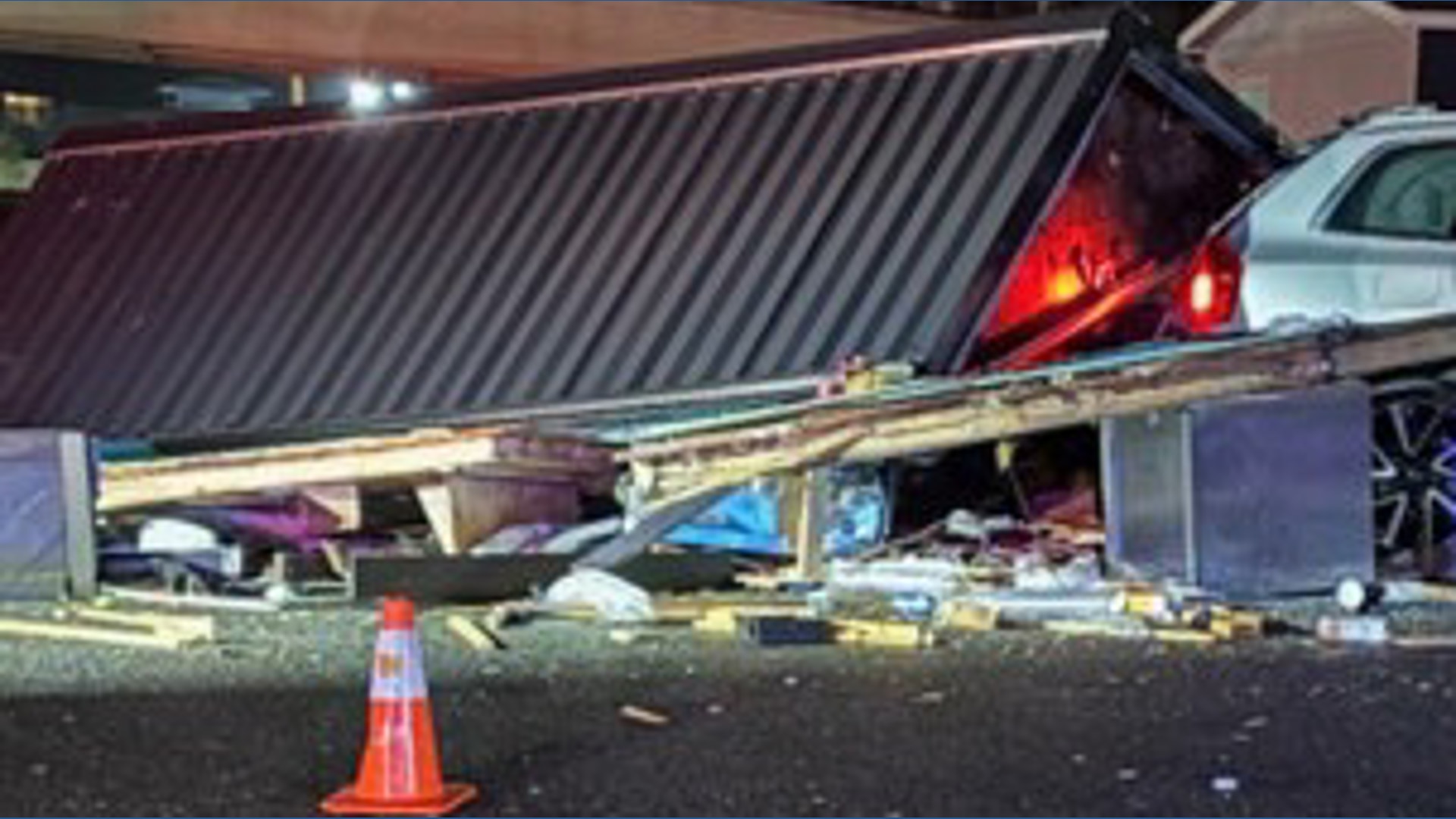 Car crashes into coffee shop, injuring four people