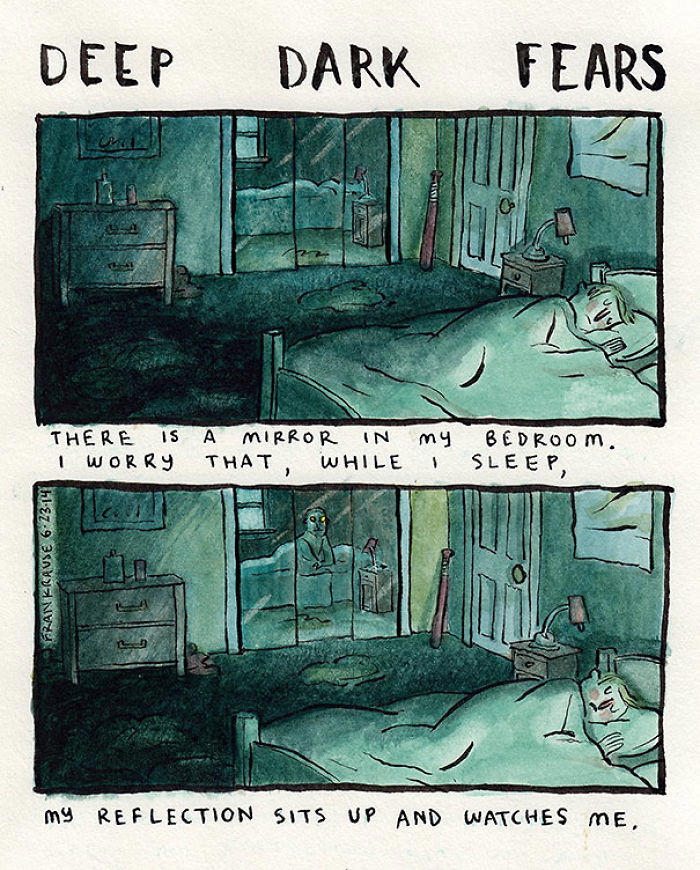 This artist illustrates people’s deep dark fears and some of them are ...