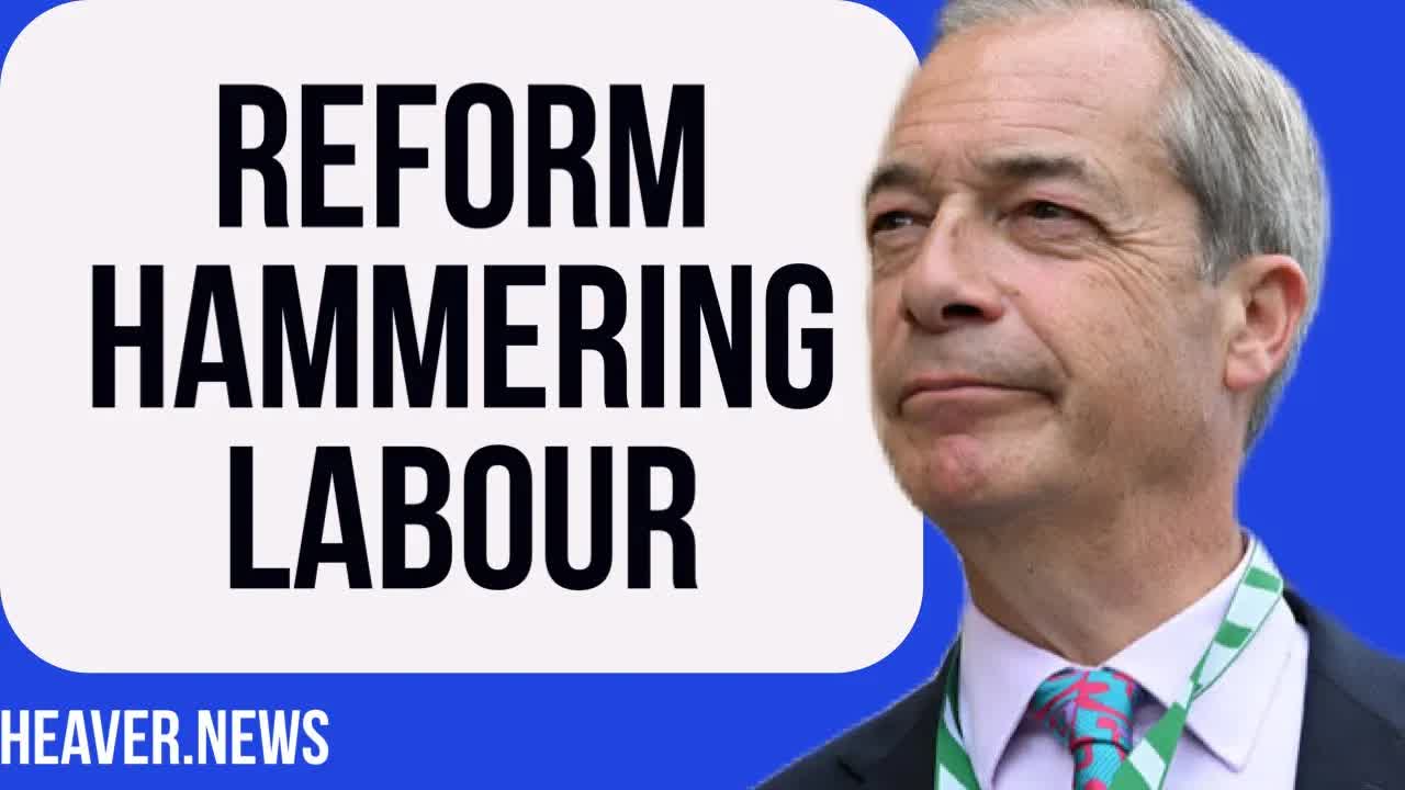 Reform UK surging, Labour support falling in polls