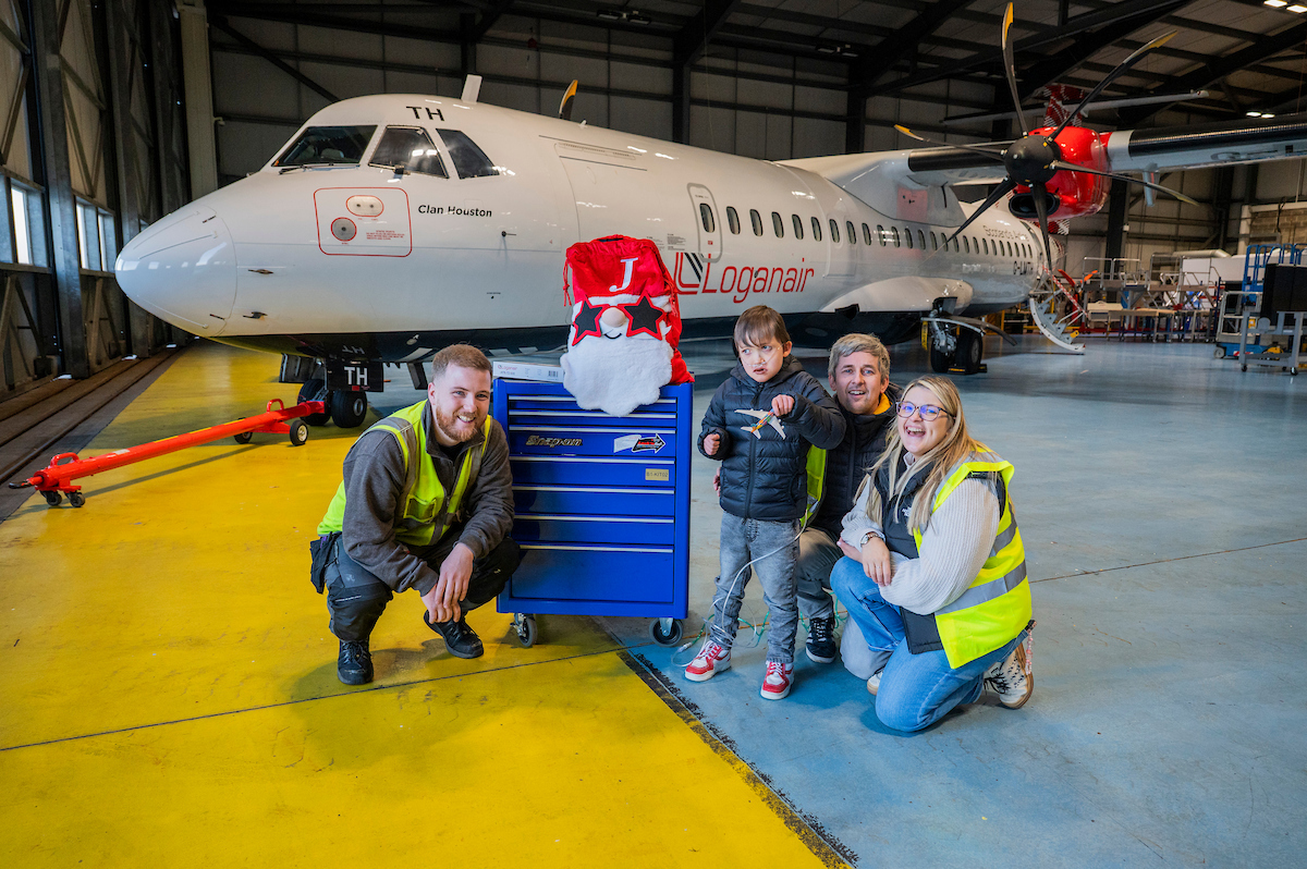 Watch: East Lothian boy with rare heart condition becomes pilot for a day