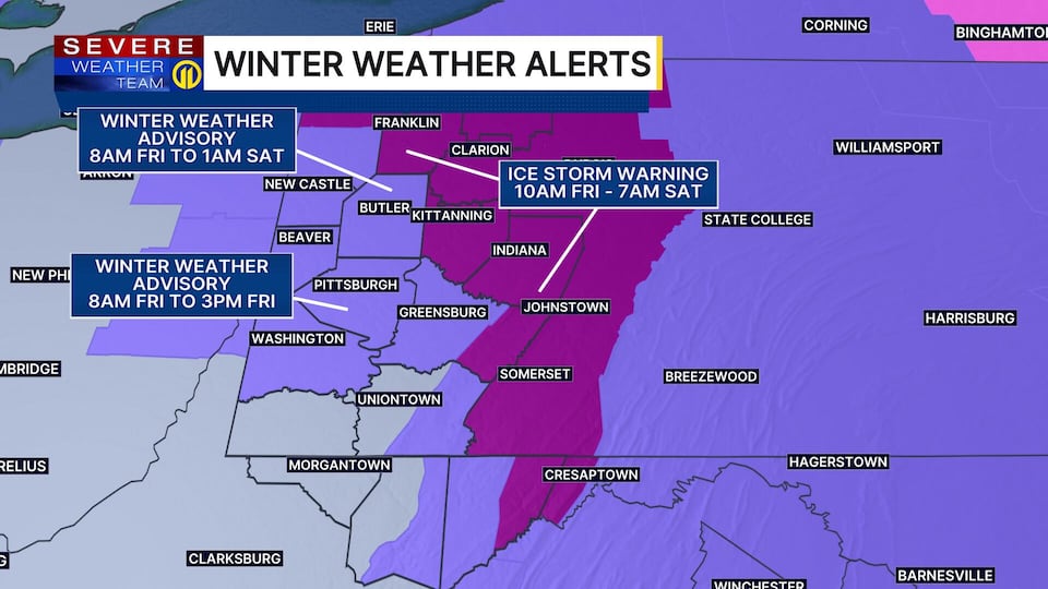 Ice storm warning continues, holiday travel impacted in northern counties