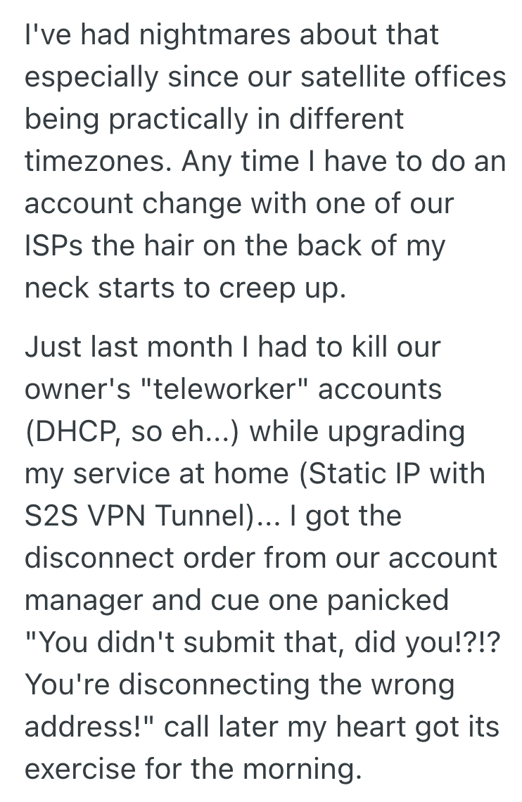 Paralegal discovers that the internet isn’t working at the office, so ...