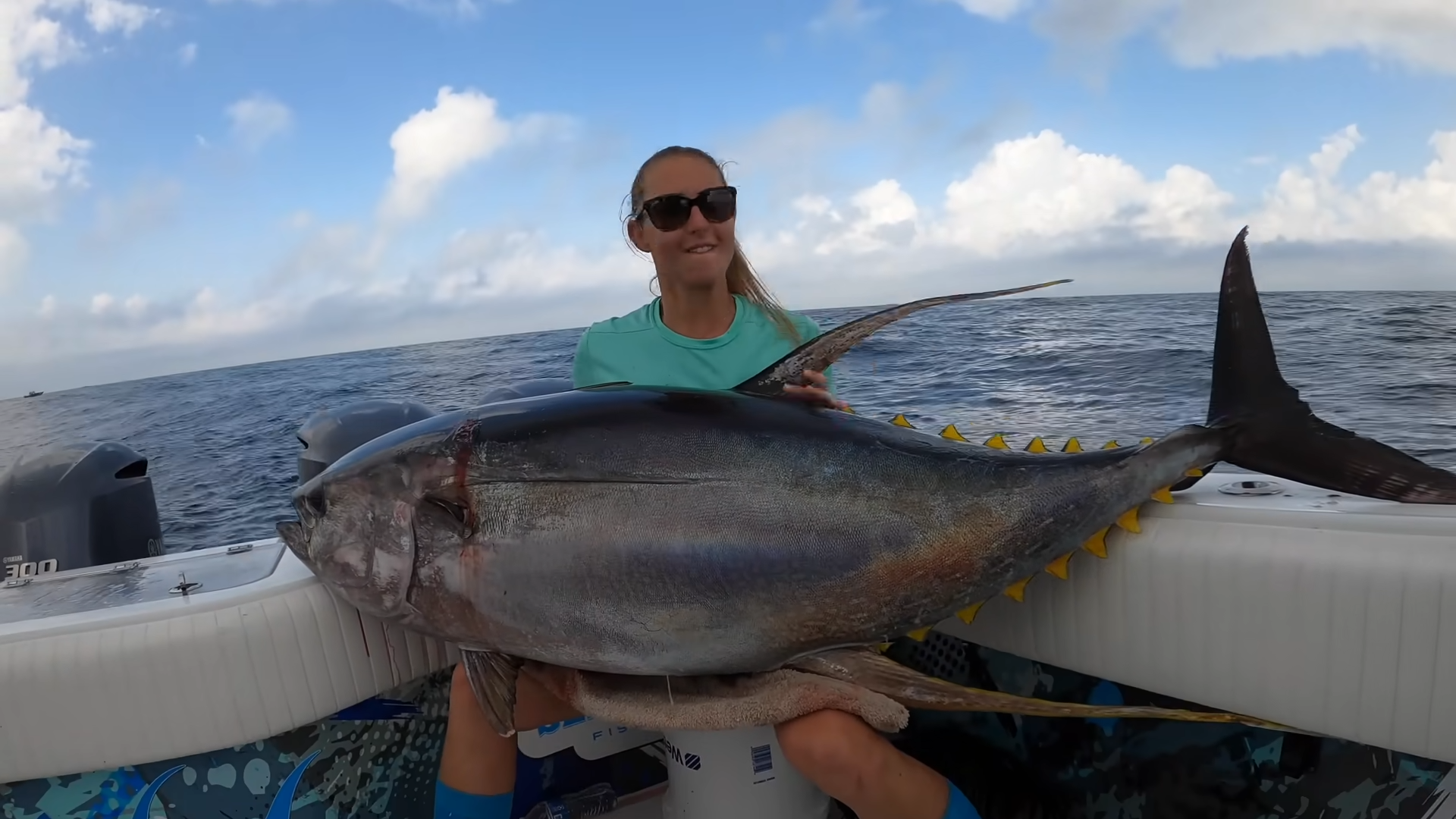One woman’s brutal fight with a giant yellowfin tuna