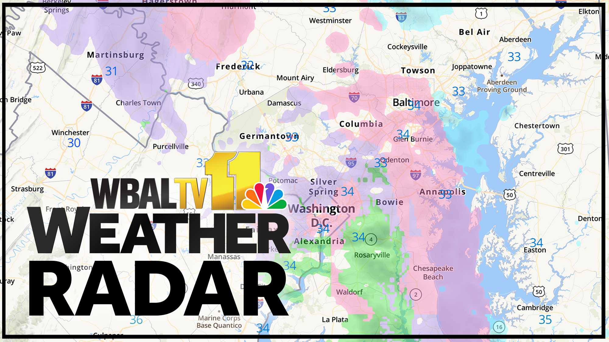 Track storm, weather conditions on interactive radar