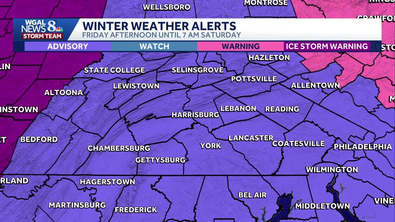 New | NWS issues winter weather advisory