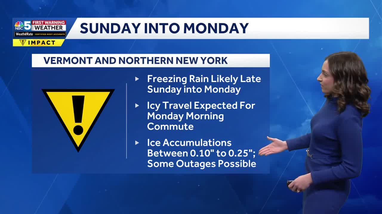 Freezing rain, ice possible in Vermont and northern New York during ...