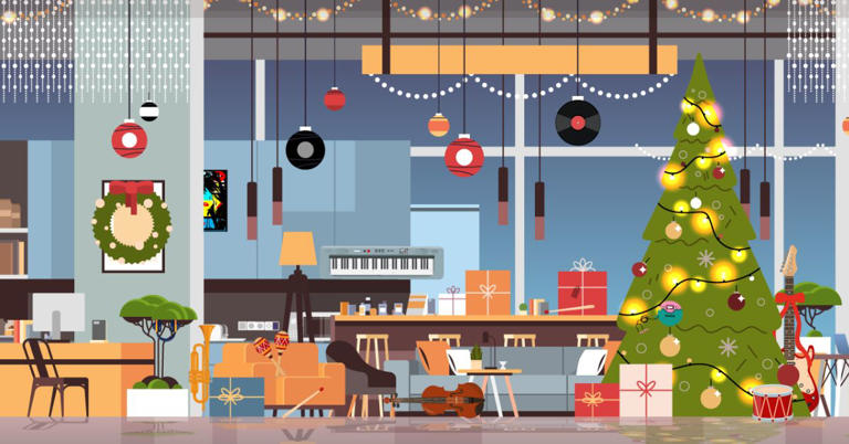 Do you have the festive spirit like the 1% to find the hidden music ...