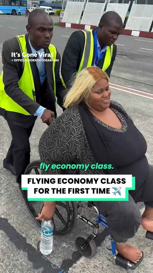 Flying economy class for the first time