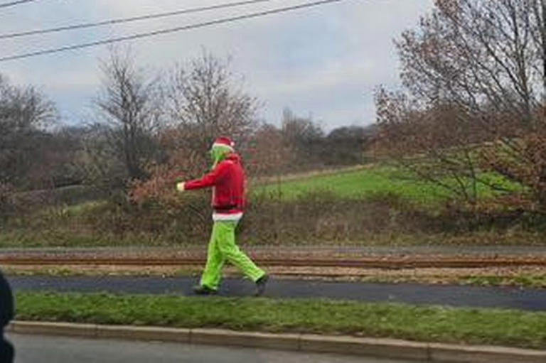 'Comical' Mr Grinch and Max spotted causing mischief in Sheffield