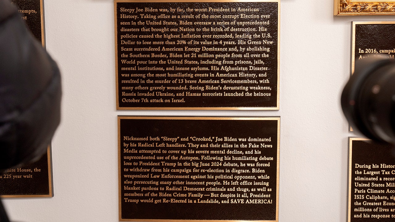 Joe Rogan mocks Trump's 'crazy' White House plaques ripping predecessors