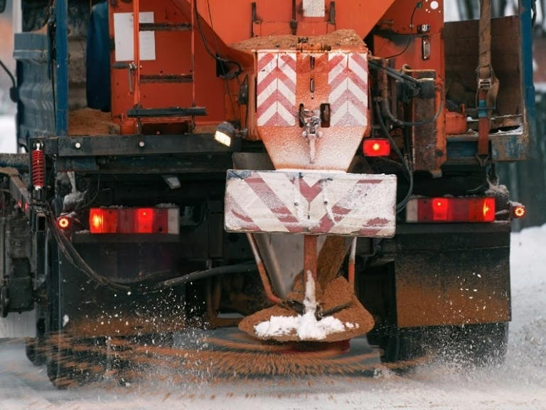 Brick prepping roads ahead of post-Christmas storm
