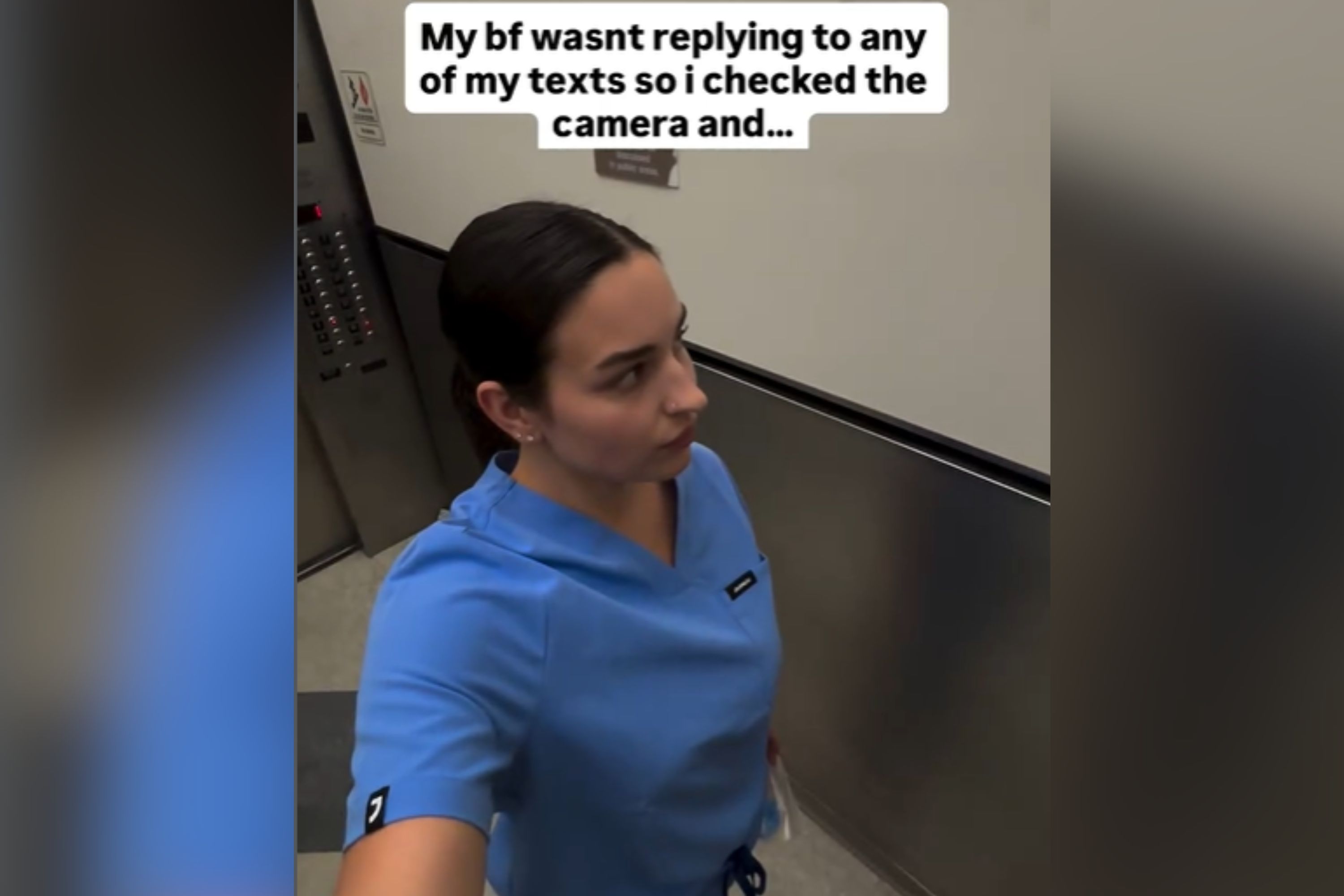 Girlfriend's texts go unanswered, then she checks the security camera
