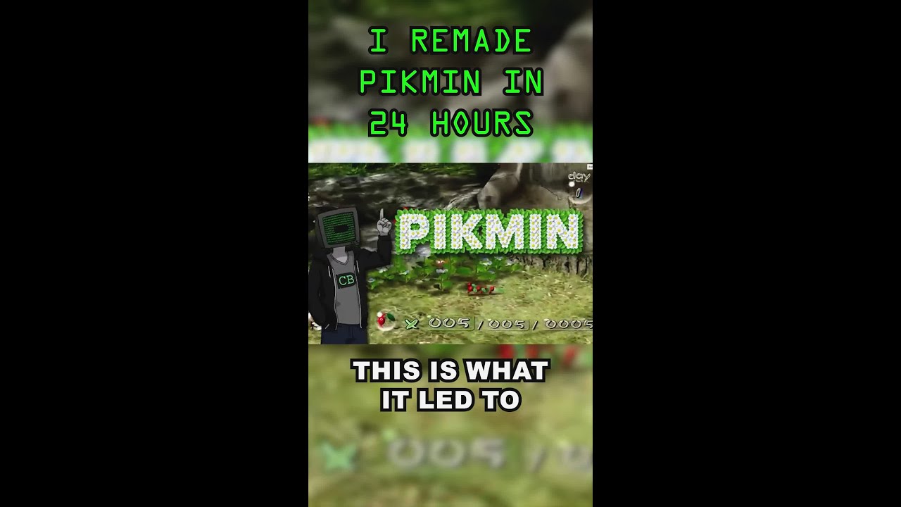 Watch me recreate Pikmin in just 24 hours!