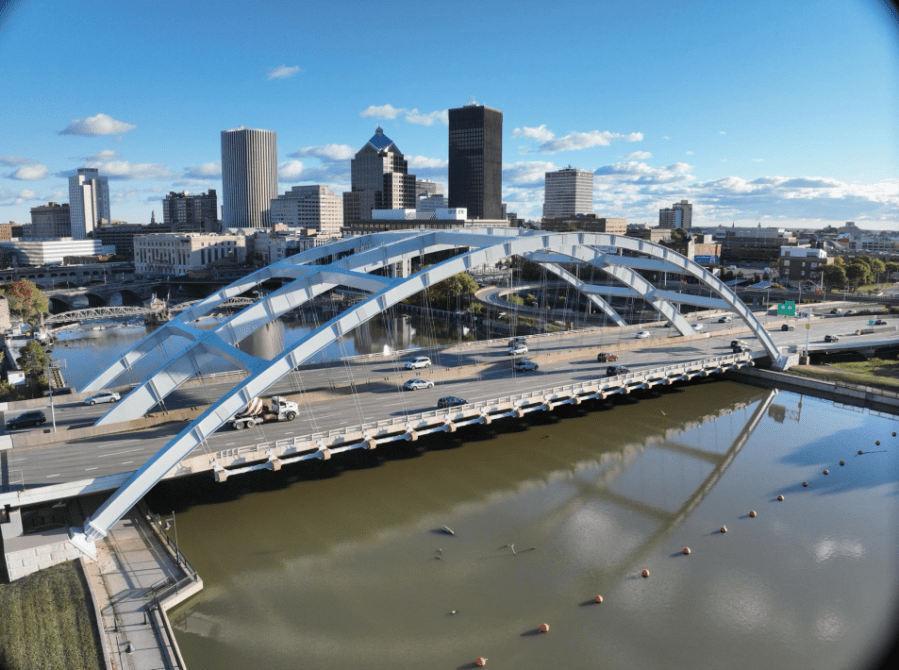 Frederick Douglass-Susan B Anthony Bridge painting completed