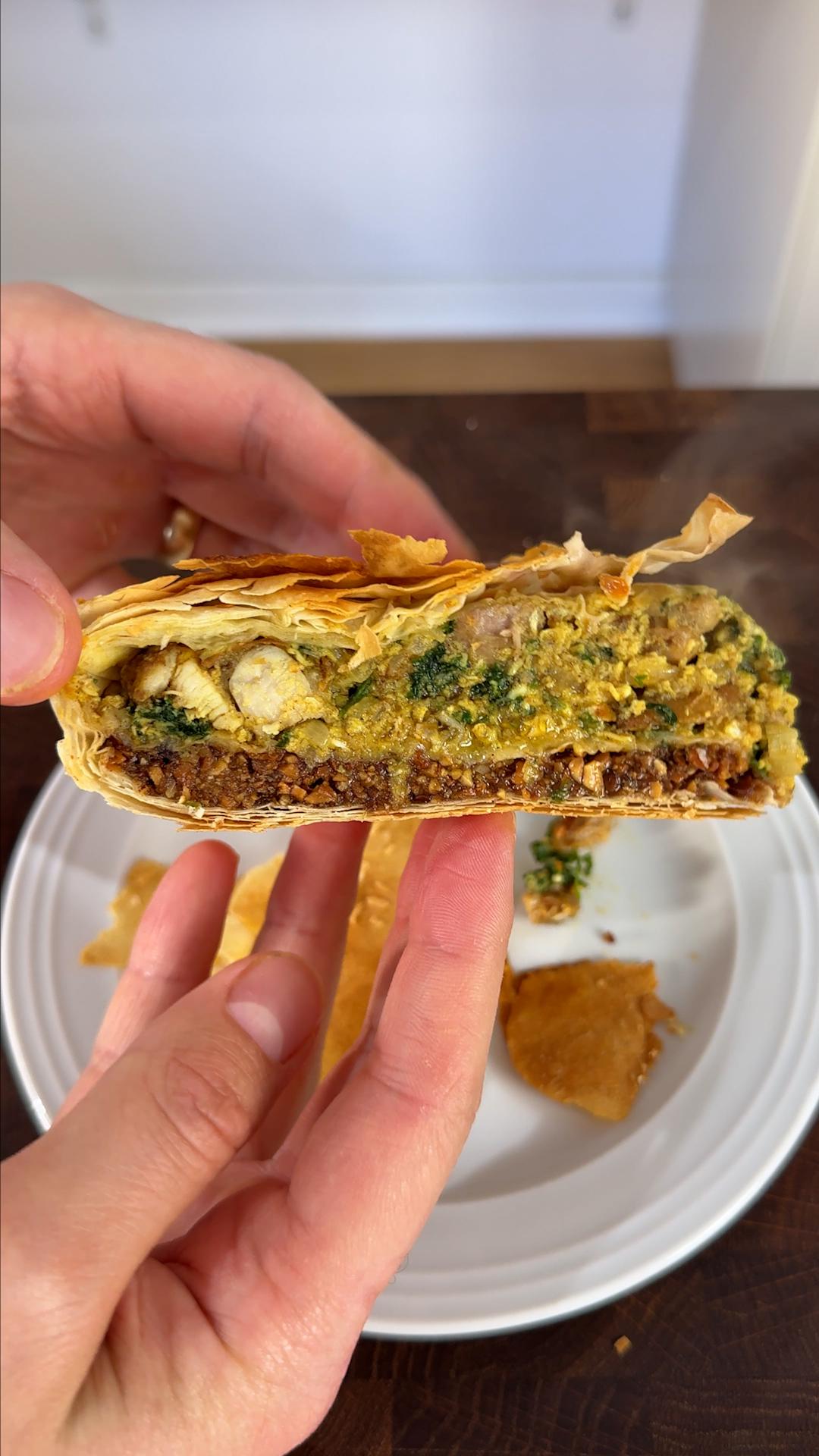 Moroccan pastilla crustworthy