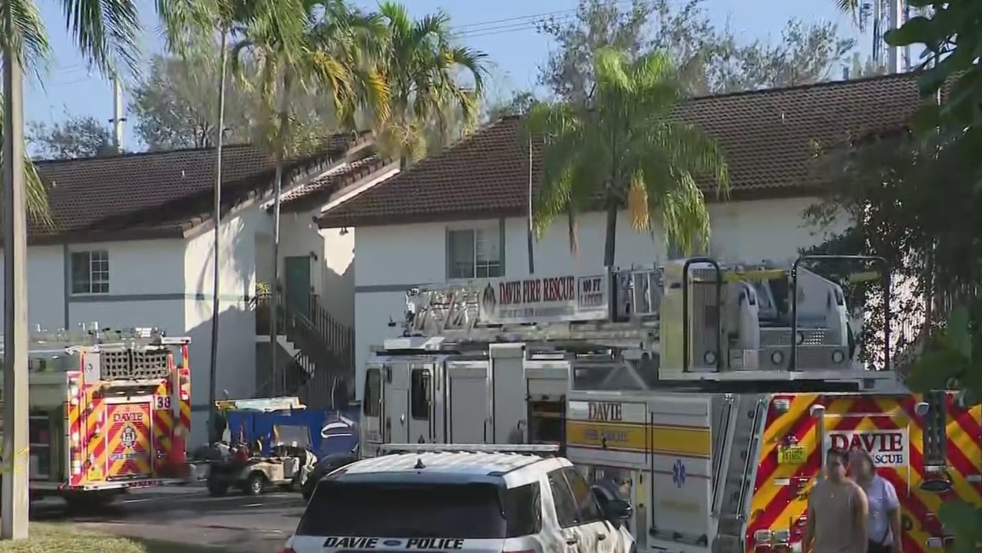 Woman found dead inside Davie apartment after fire, officials say