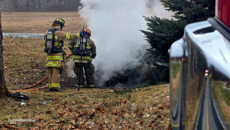 Car catches fire on XMAS in Dutchess County