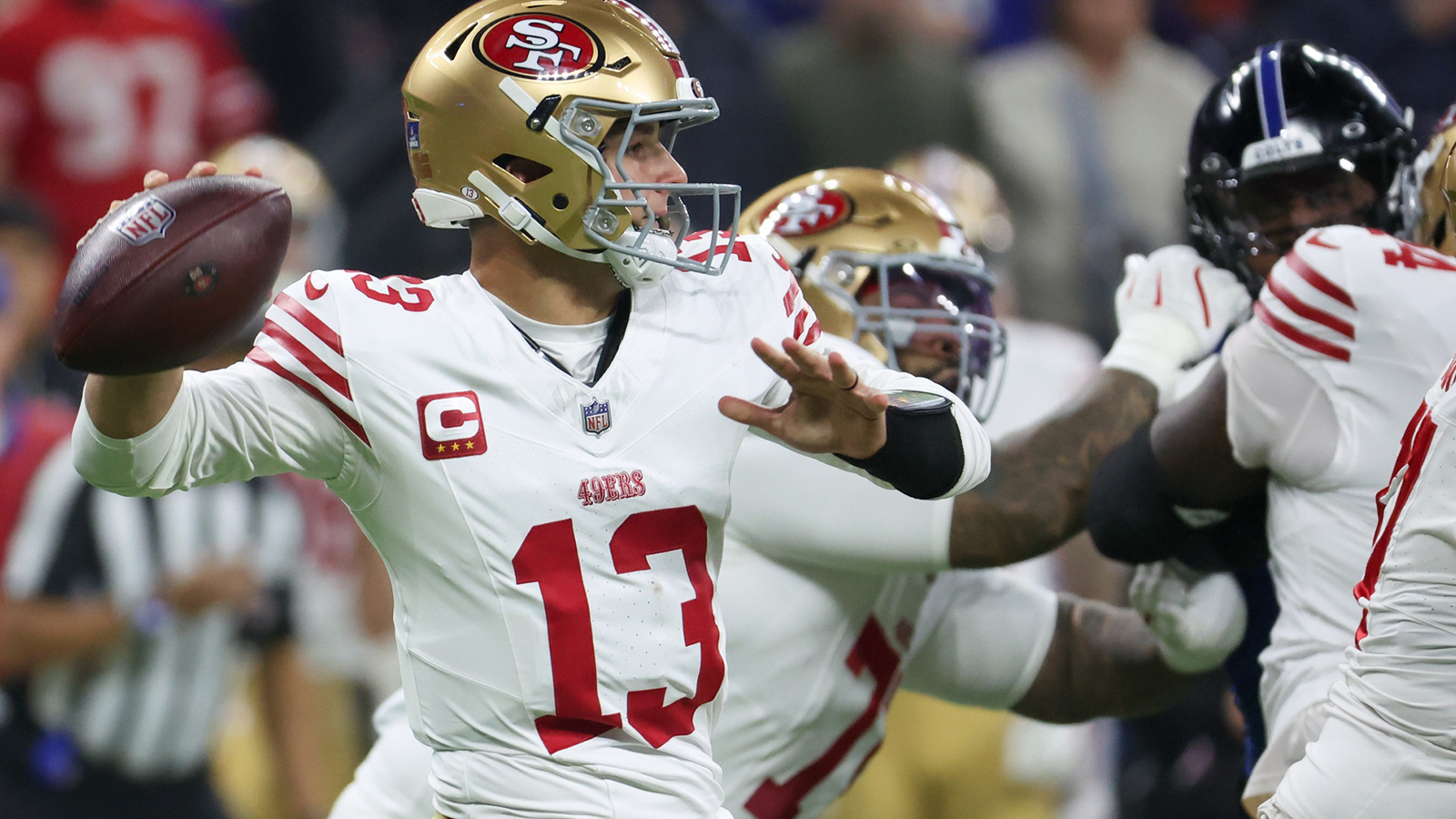 49ers’ Trent Williams ruled out for rest of Bears game with hamstring ...